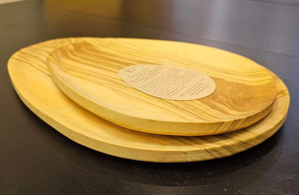 Handcrafted Olive Wood BG Egg plates – Live In Flow